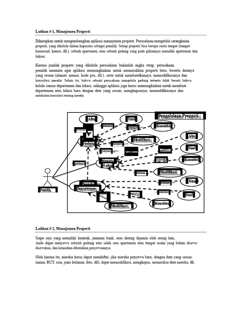 Latihan Diagram Kasus Penggunaan | PDF