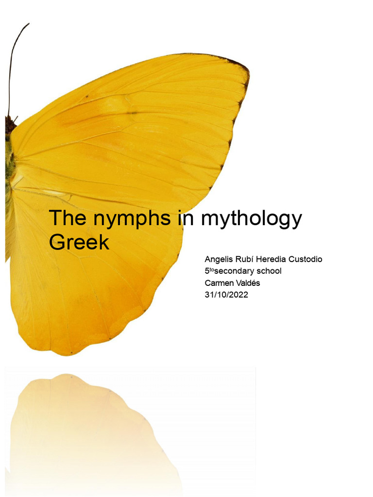 The Nymphs in Greek Mythology | PDF | Greek Mythology | Deities
