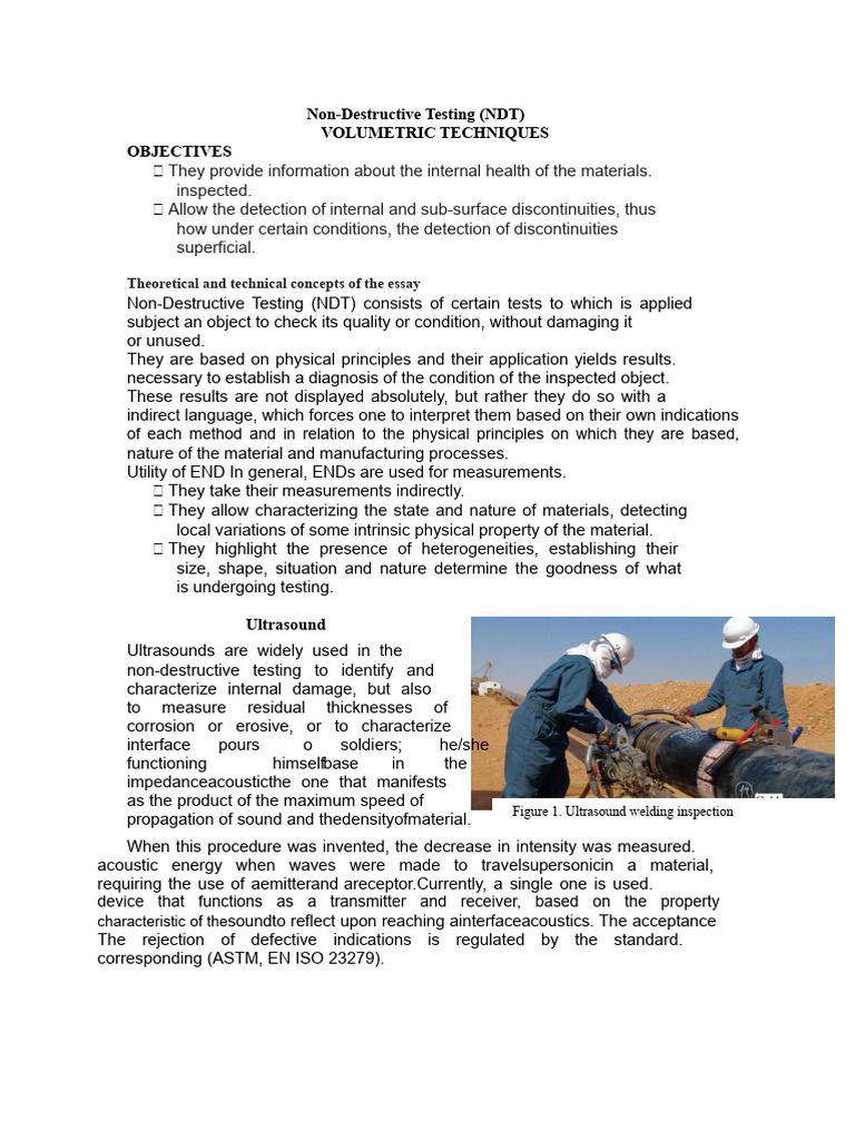 Volumetric NDT Techniques Overview | PDF | Radiography | X Ray