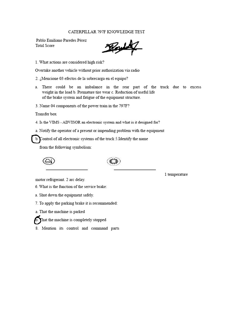 Test Document 1 Caex | PDF