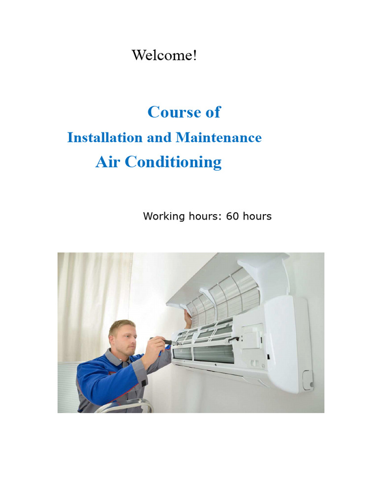 Air Conditioning Installation Course Guide | PDF | Air Conditioning ...