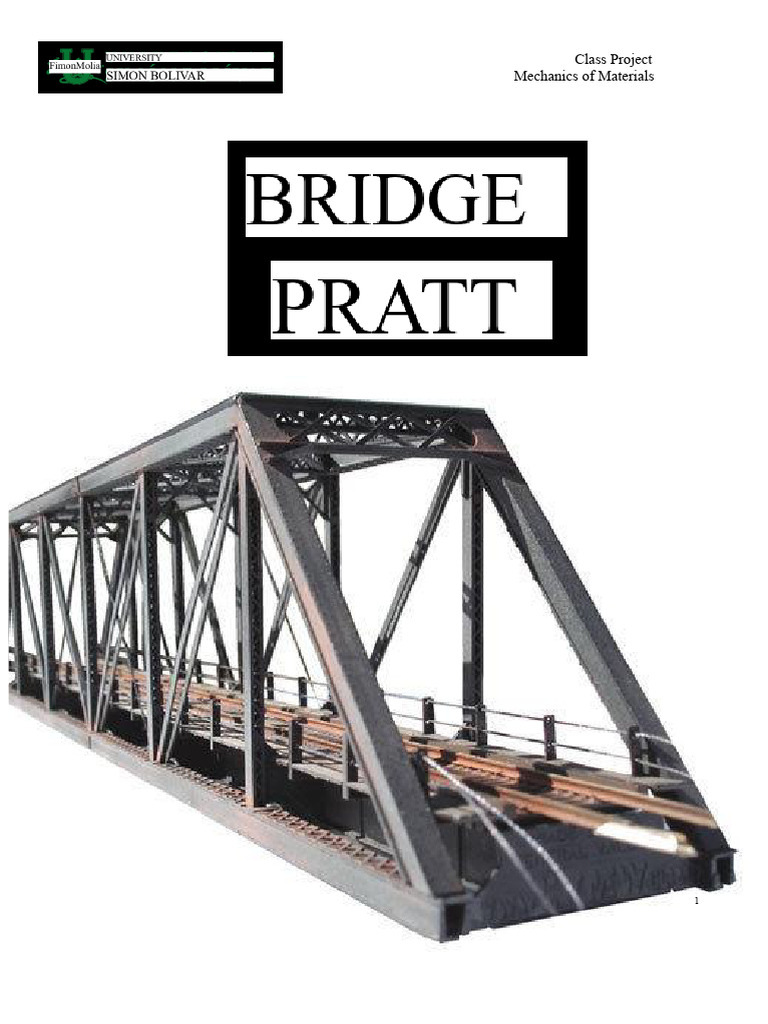 Analysis of Pratt Bridge Design | PDF | Truss | Steel