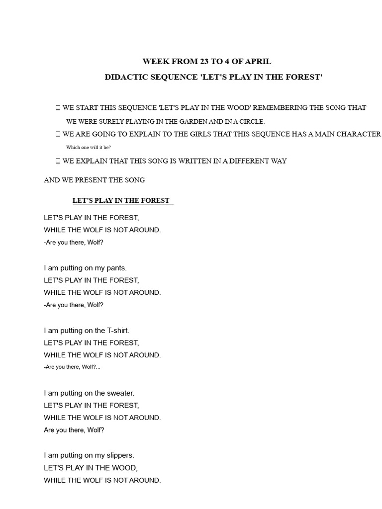 1st DIDACTIC SEQUENCE 2020 | PDF