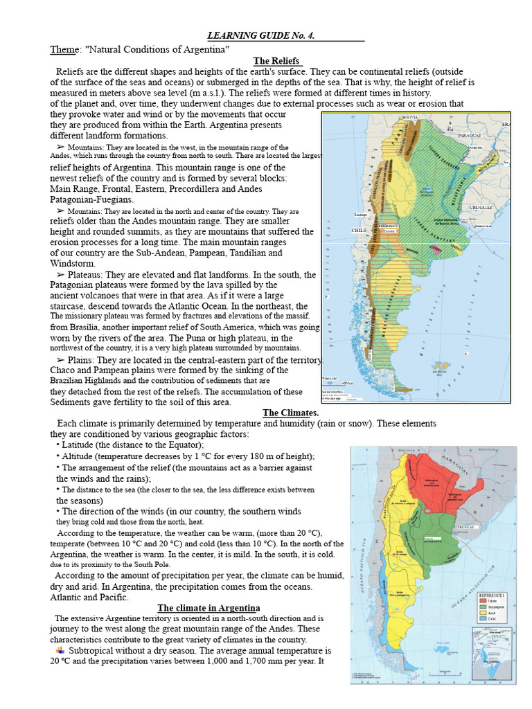Natural Conditions Argentina | PDF | Temperate Climate | Earth Sciences