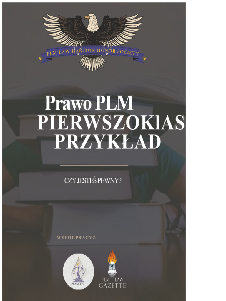 Podstawy Prawa Dla Studentów Pierwszego Roku | PDF