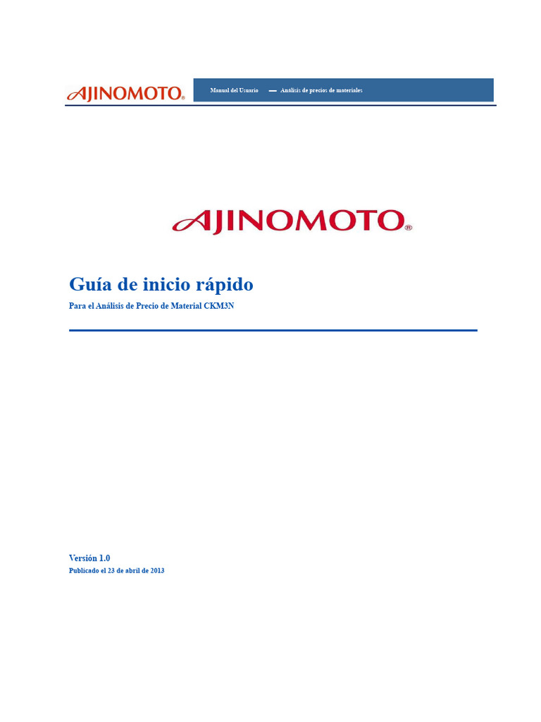 Análisis de Precios CKM3N en SAP | PDF | Contabilidad | normas ...