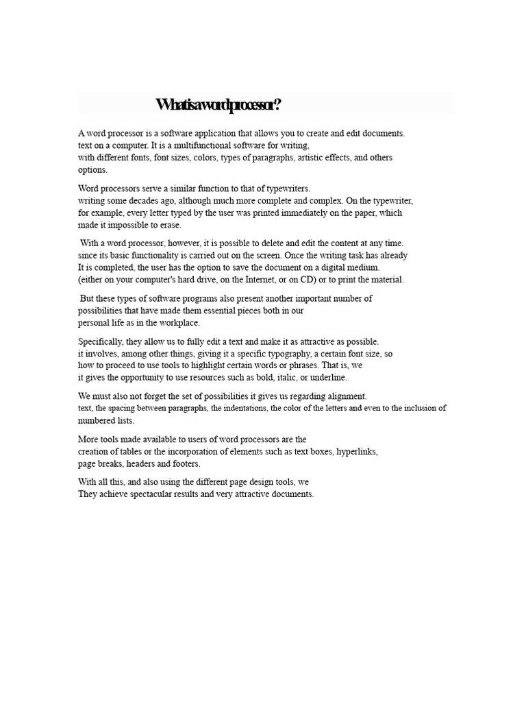 Word Processor | PDF | Microsoft Word | Button (Computing)
