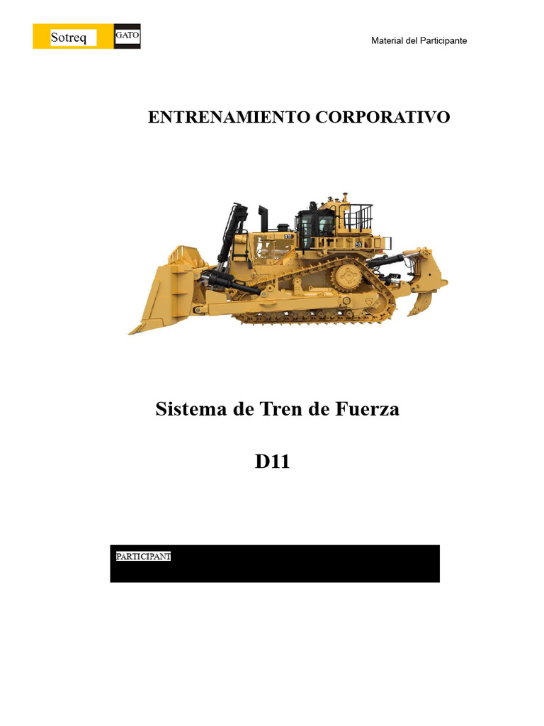 Curso de Entrenamiento en Tren de Fuerza D11 | PDF | Embrague | Eje