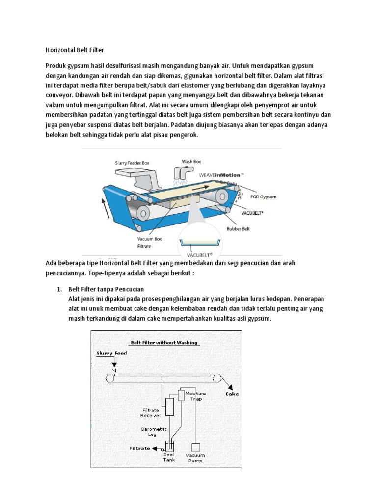 Horizontal Belt Filter | PDF | Griya & Taman | Sains & Matematika