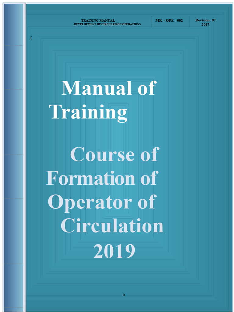 Circulation Operator Handbook. 2017 | PDF | Transport | Rail Infrastructure