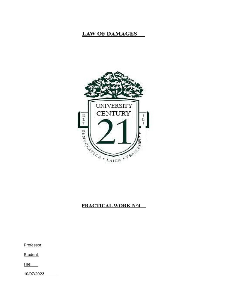 TP4 Law of Damages Ok Grade 10 | PDF | Damages | Civil Law (Legal System)