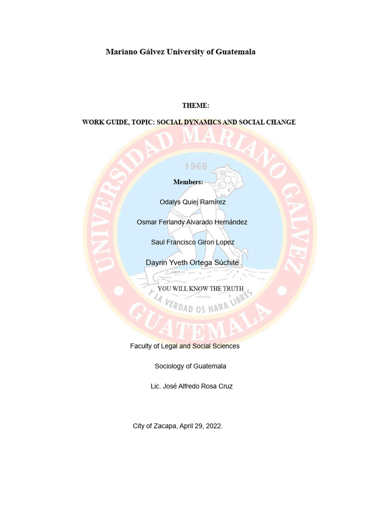 Social Dynamics and Social Change | PDF | Social Sciences | Society