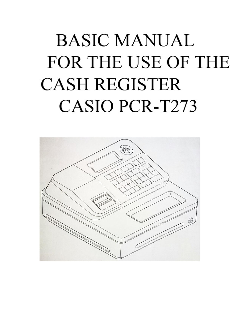 Casio PCR-T273 Cash Register Guide | PDF | Computing