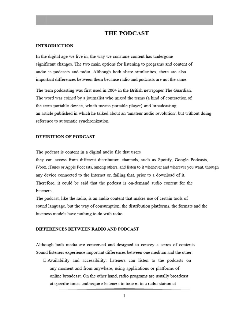 Theory Podcast | PDF | Podcast | Radio