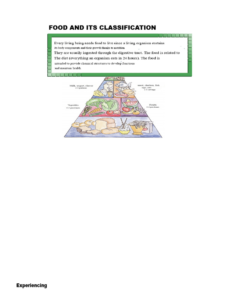 Food Classification and Nutritional Value | PDF | Foods | Vitamin