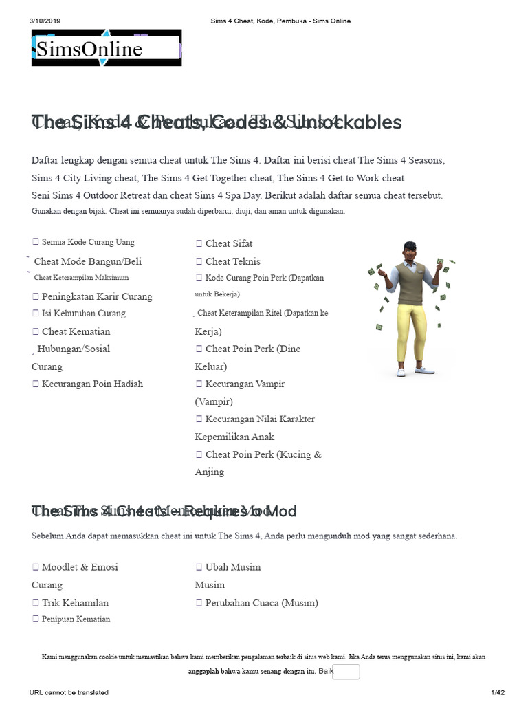 Cheat Lengkap The Sims 4 | PDF