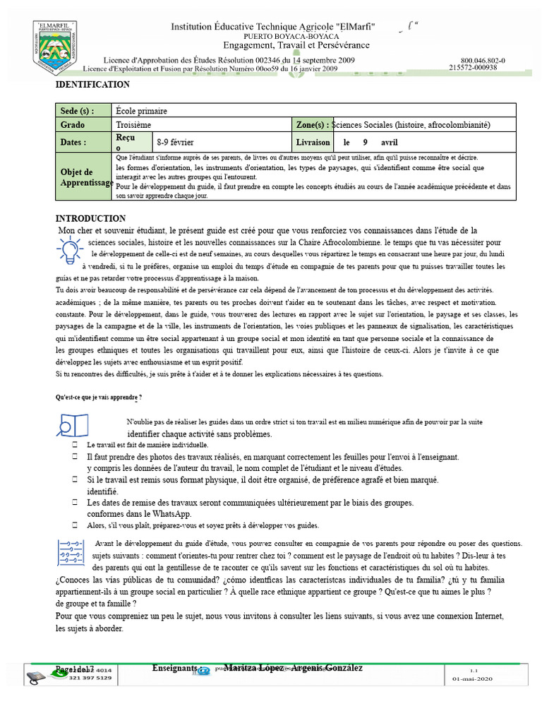 Guide d'étude en Sciences Sociales | PDF | Climat | Boussole