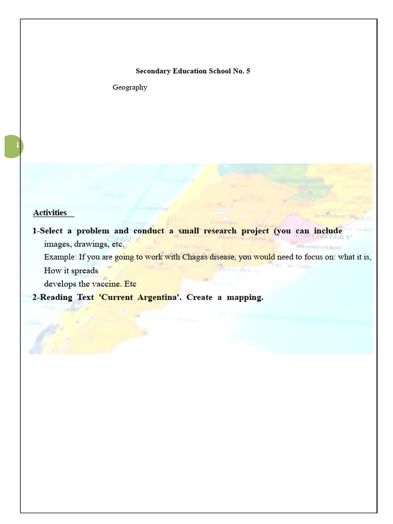 Geography of Argentina 5th Year | PDF