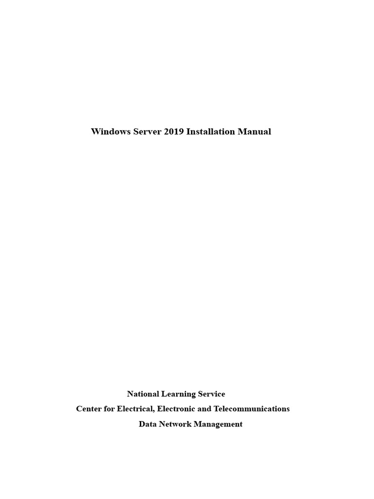 Windows Server 2019 manual | PDF | 64 Bit Computing | Operating System