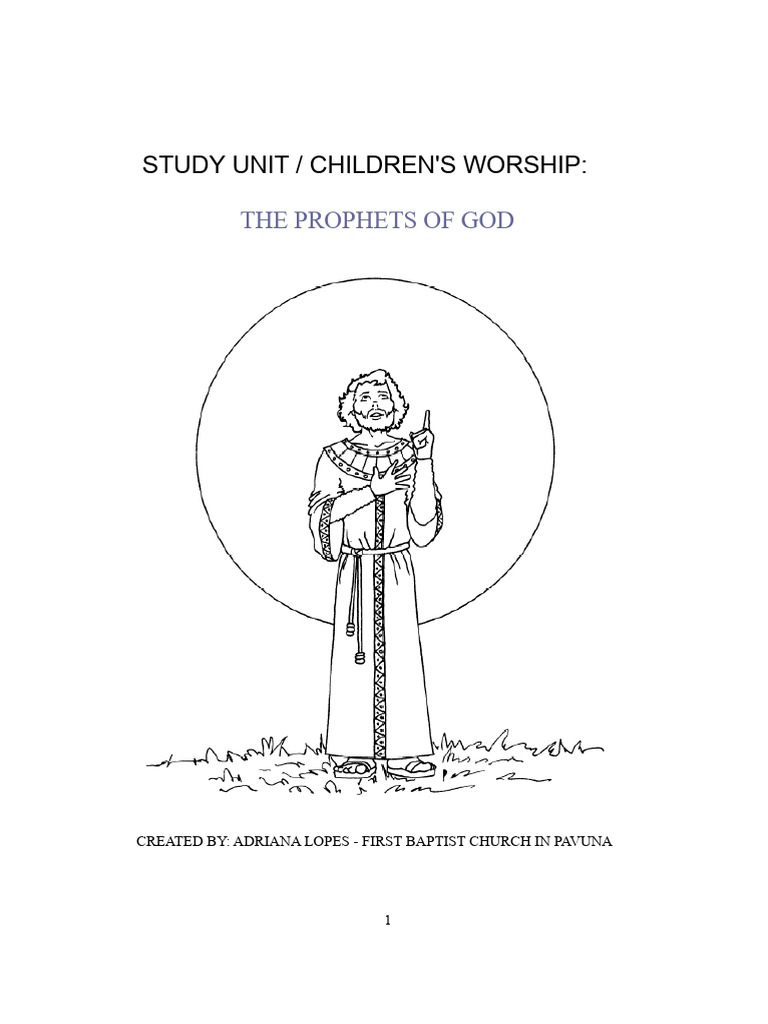 Study Unit - The Prophets of God | PDF | Religious Belief And Doctrine
