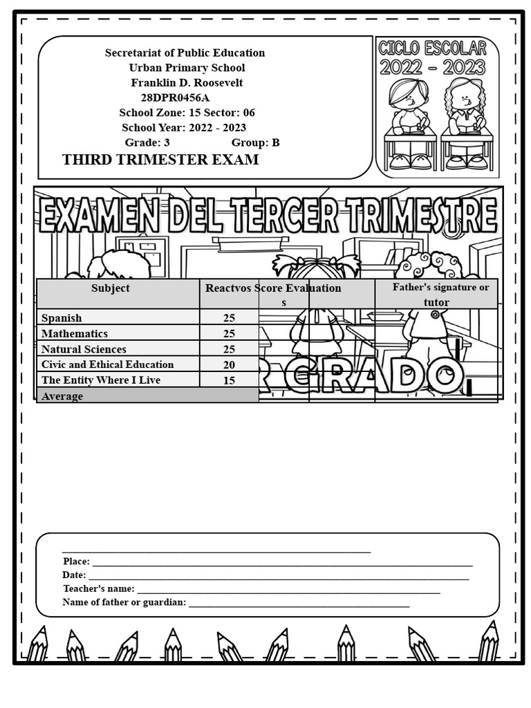 Grade 3 Third Trimester Exam Guide | PDF | Moon