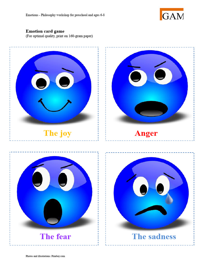 Emotions 03 - Emotion Card Game | PDF