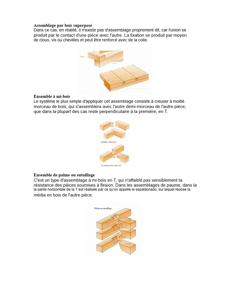 Techniques d'assemblage à mi-bois | PDF | Vis de fixation