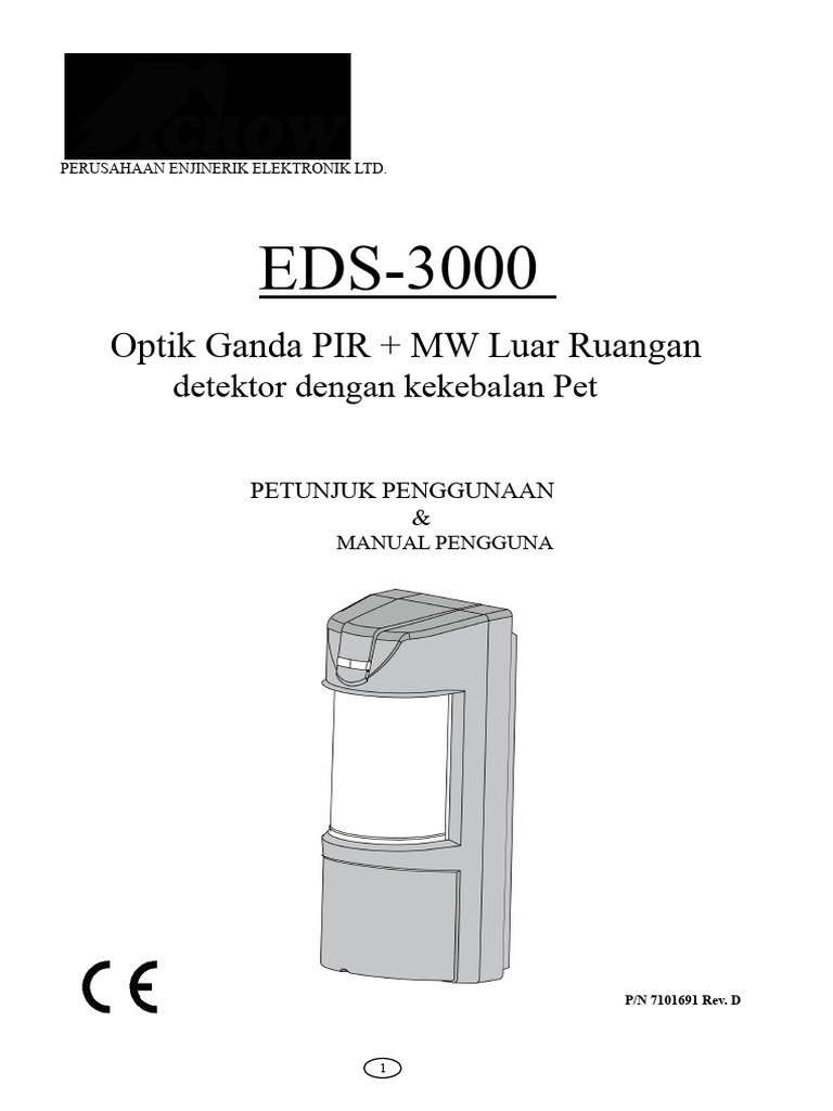 Panduan EDS-3000: Detektor PIR + MW | PDF
