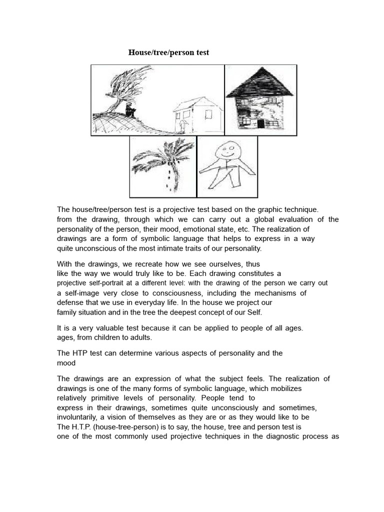 HTP Test: Projective Personality Analysis | PDF | Art Therapy ...