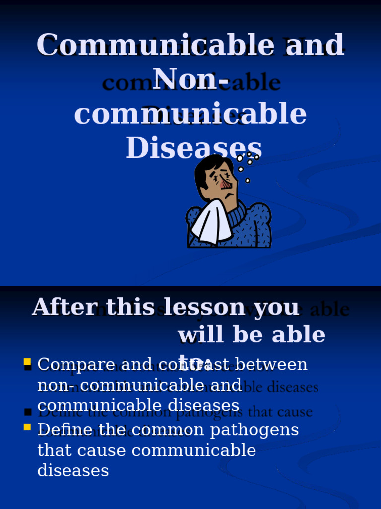 Communicable Vs Non Communicable Diseases - 1 | PDF | Infection ...