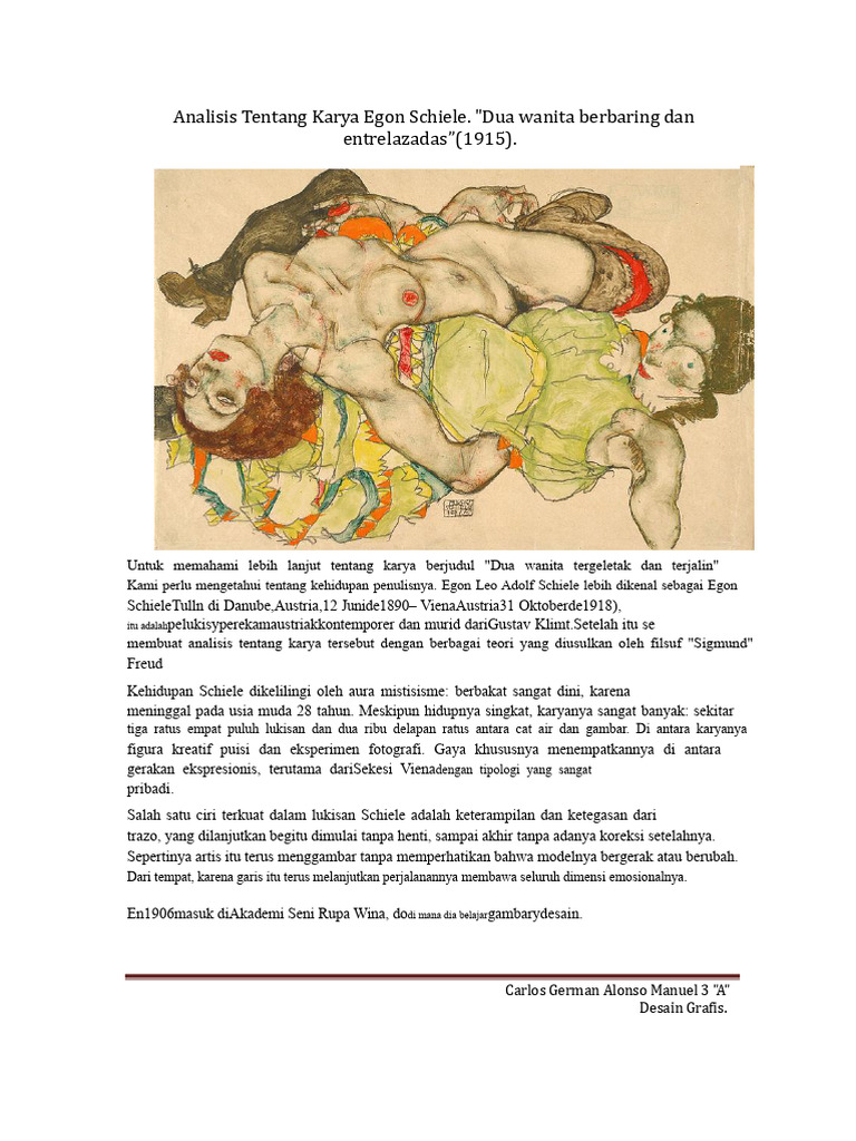 Analisis Terhadap Karya Egon Schiele | PDF