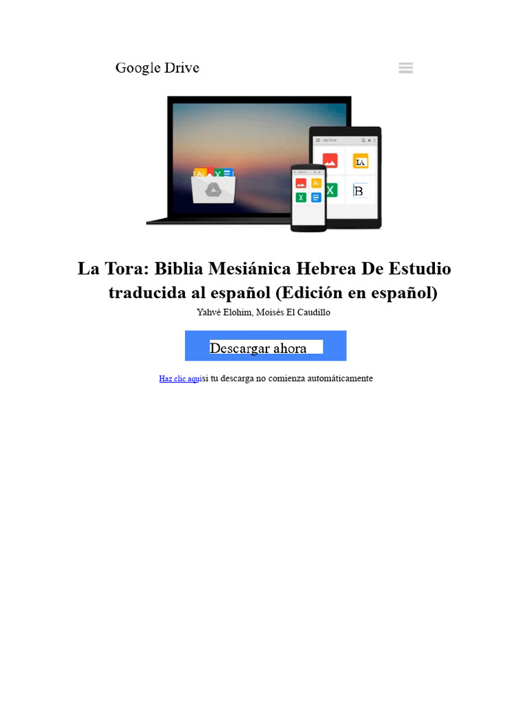 La Tora: Biblia Mesiánica Hebrea de Estudio Traducida Al Español ...