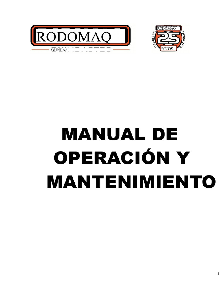 Manual de Operación y Mantenimiento de Grúas | PDF | Mano | Bomba