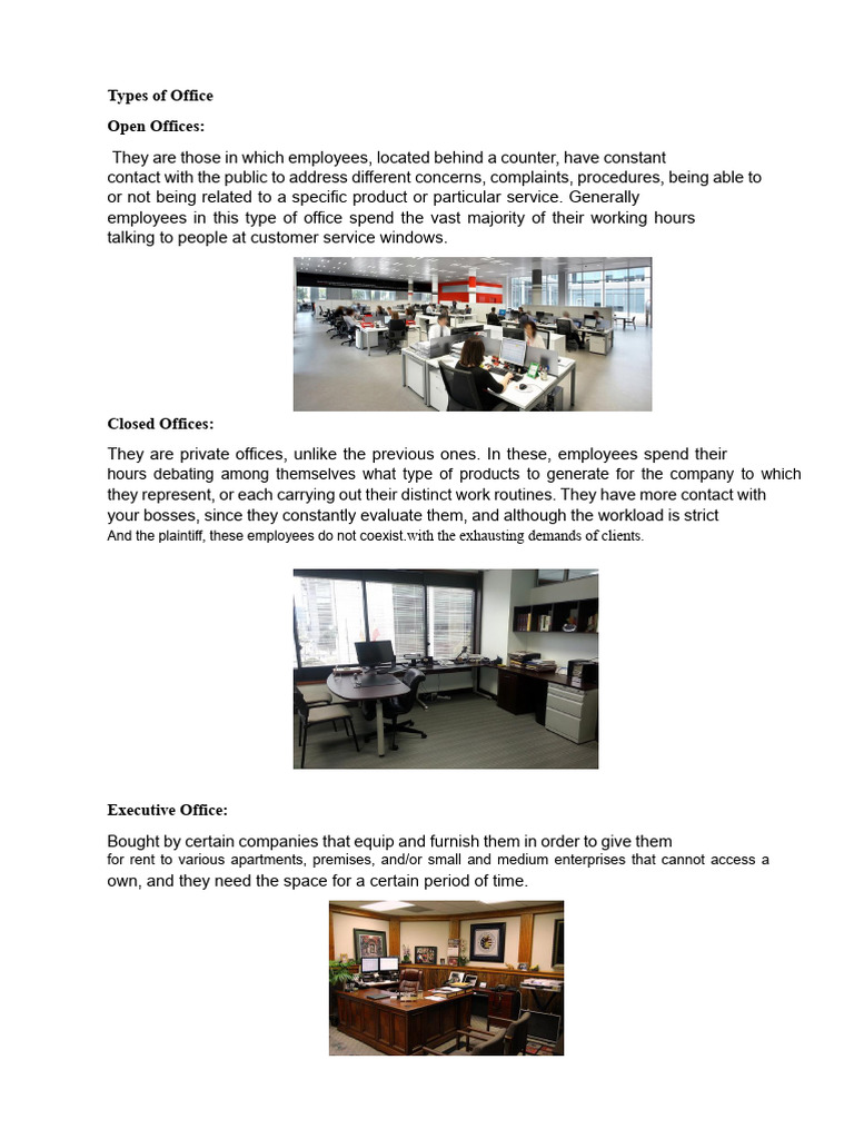 Types of Office | PDF