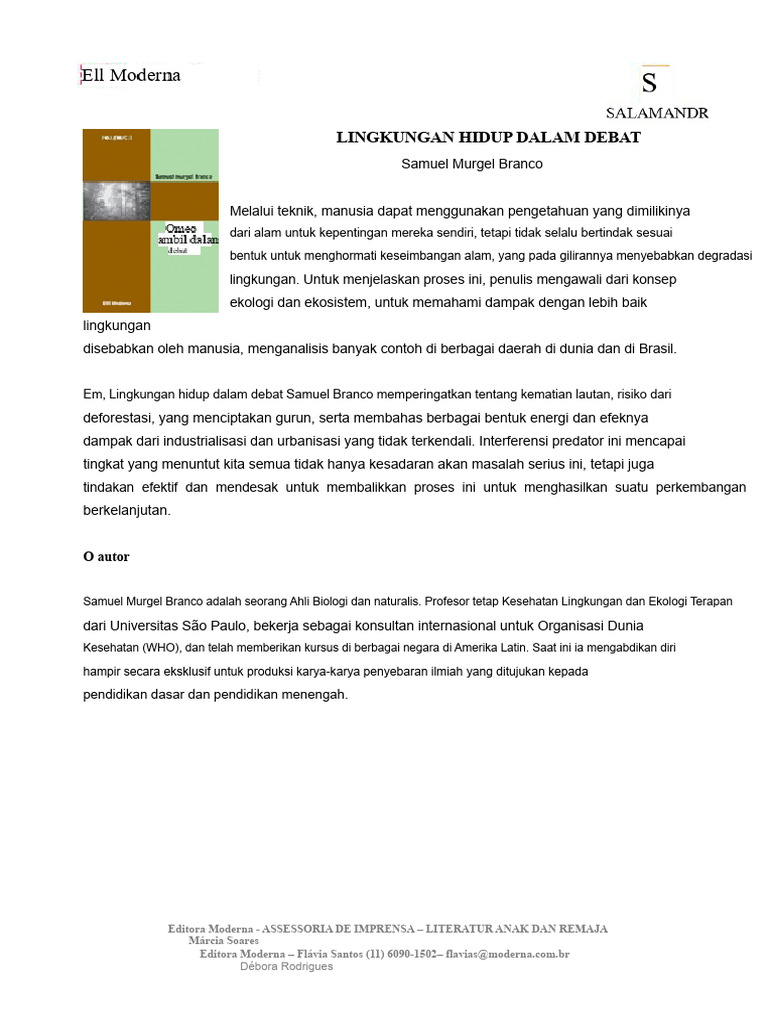 Lingkungan Hidup Dalam Perdebatan | PDF