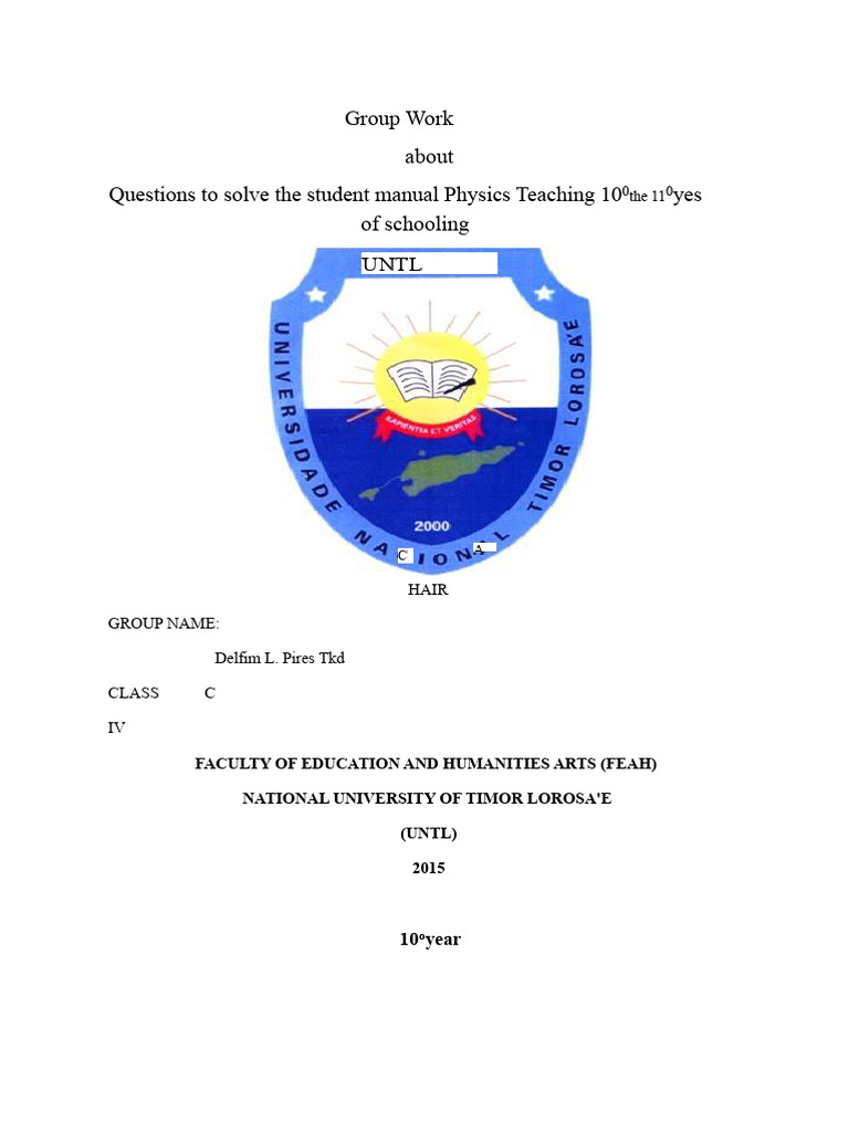 Answer Key Physics 2018 | PDF | Energy Development | Force