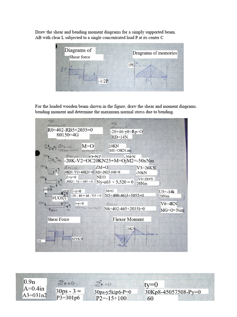 Mechanics Problem Set | PDF | Bending | Young's Modulus