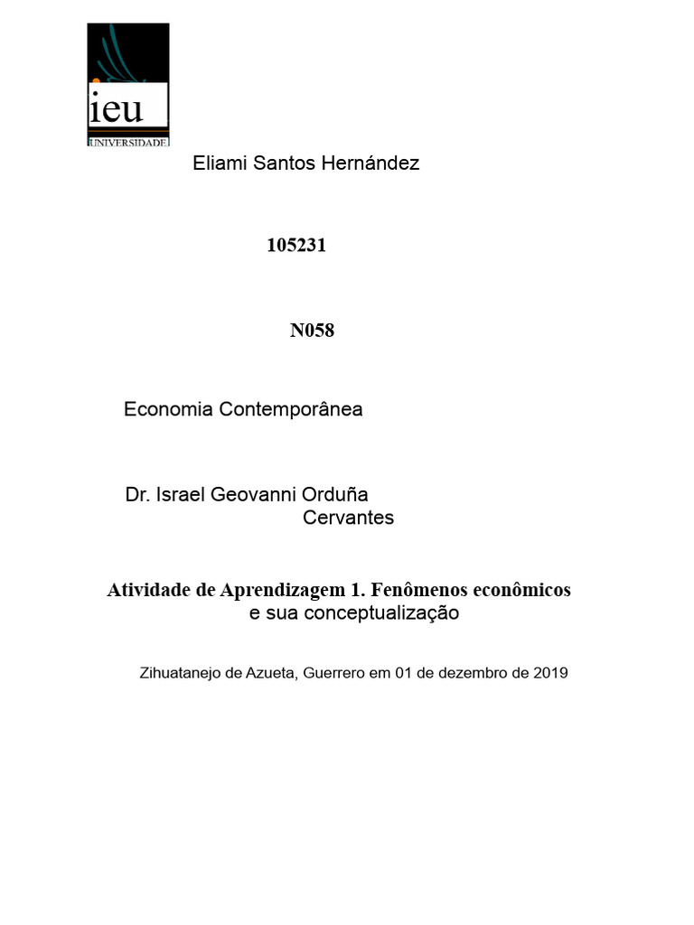 Fenômenos Econômicos e sua Análise | PDF | Economia | Globalização
