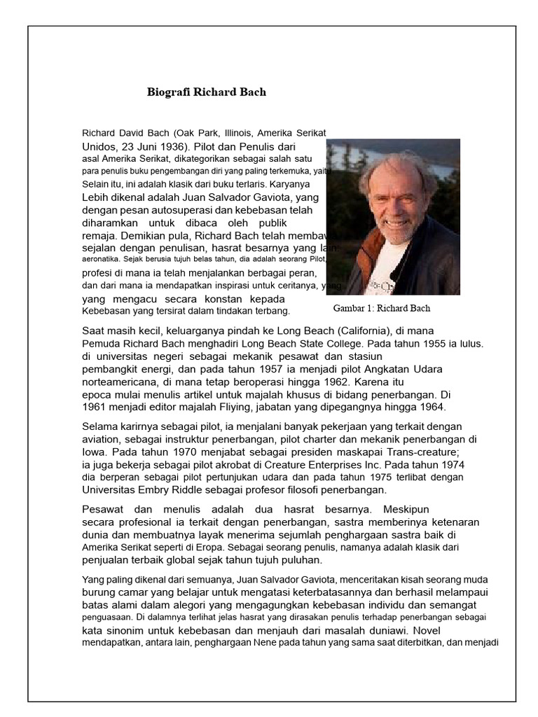 Biografi Richard Bach: Penulis dan Pilot | PDF