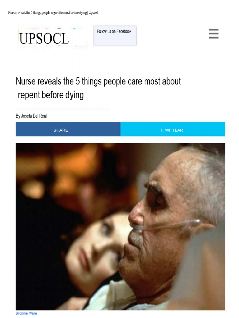 5 Things People Regret Before Dying | PDF