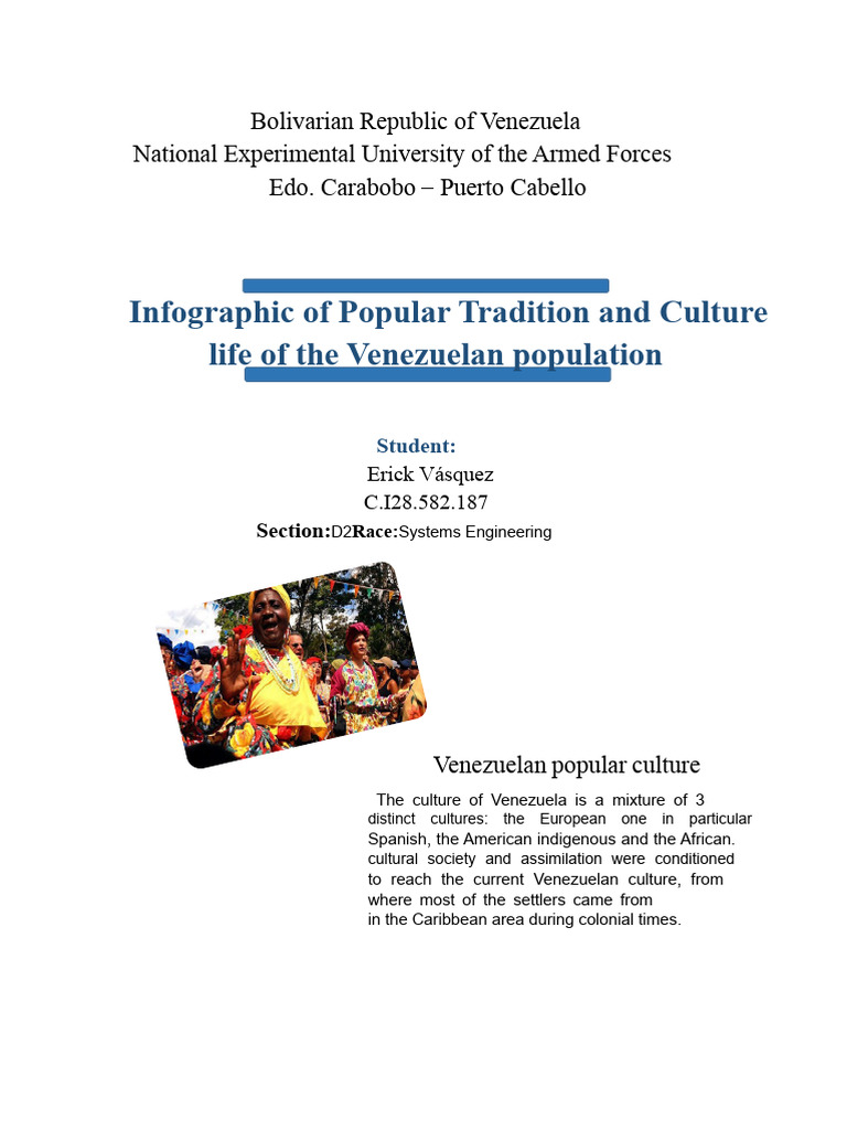 Venezuelan Culture and Society Overview | PDF | Venezuela | Ethnicity