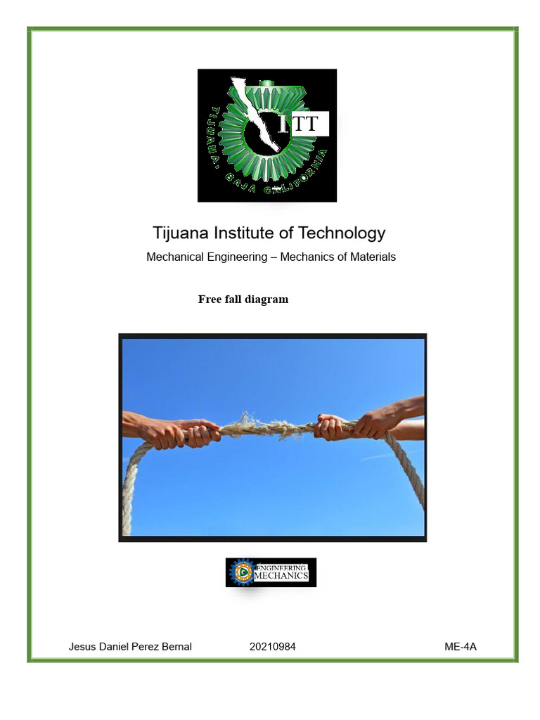 Free Fall Diagram | PDF | Force | Friction