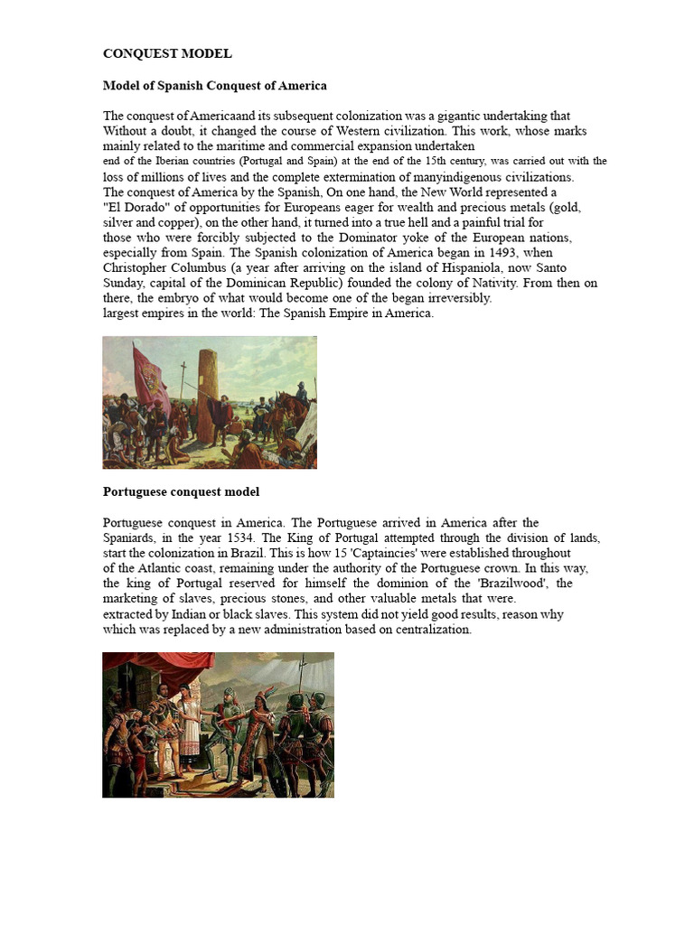 Spanish Conquest of America Overview | PDF | Spanish Colonization Of ...