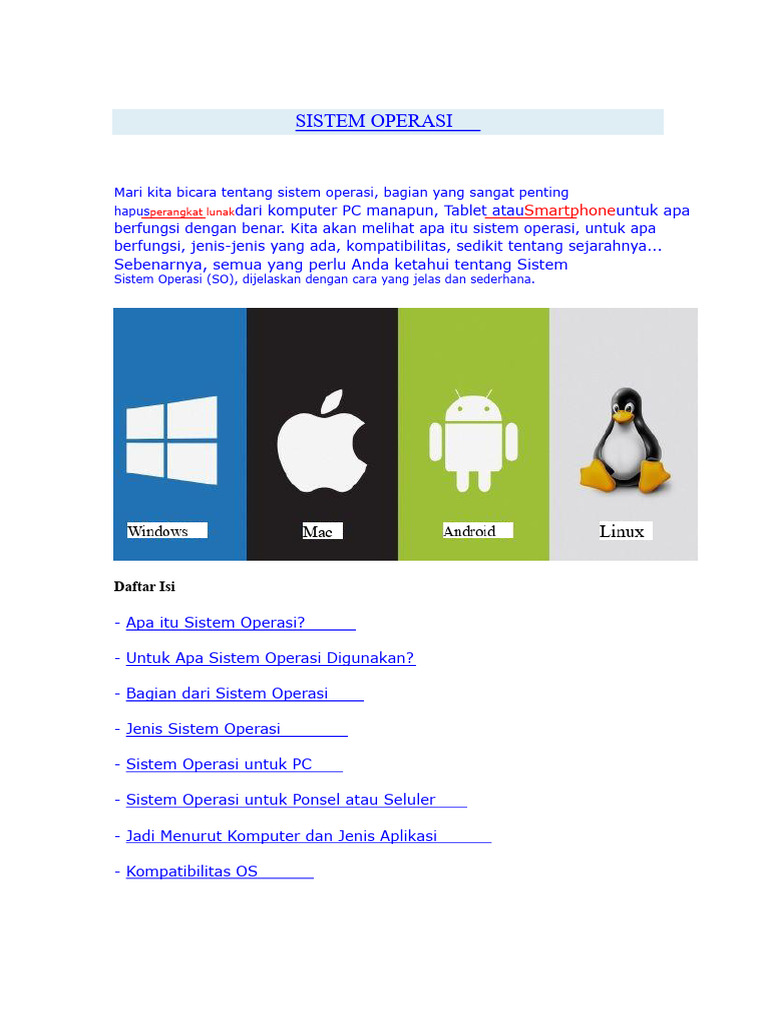 Sistem Operasi | PDF