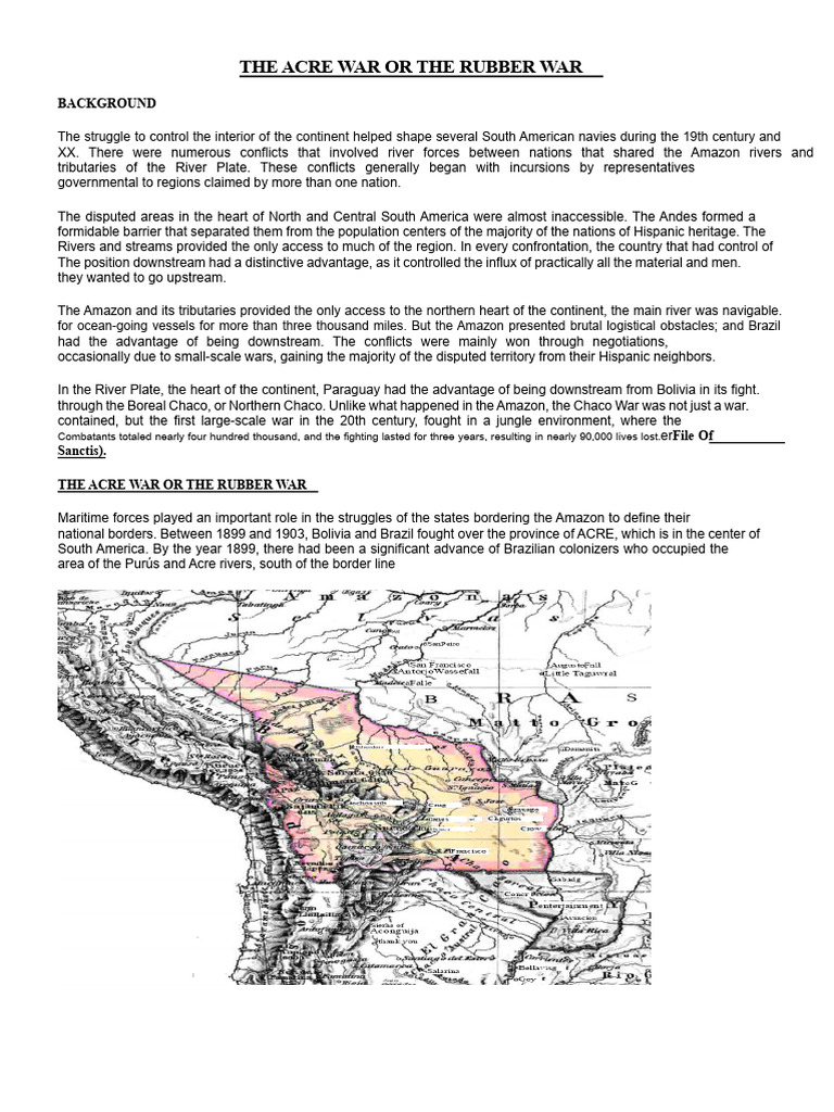 The Acre or Rubber War | PDF | Bolivia