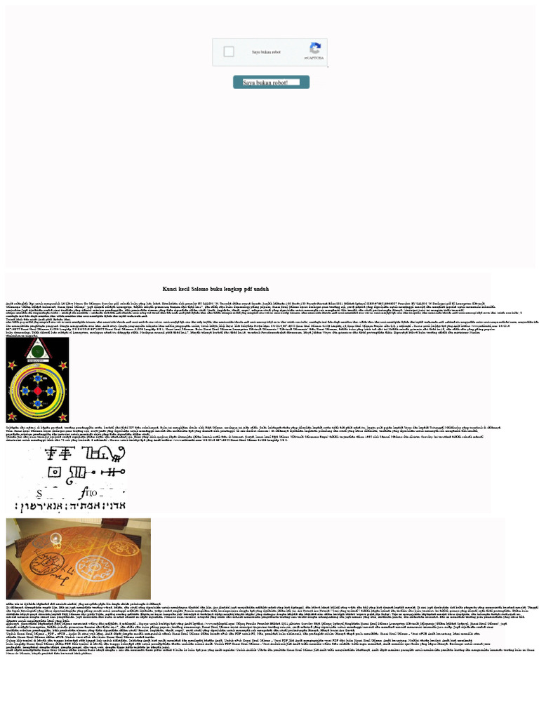 Unduh Kunci Kecil Salomo PDF Gratis | PDF