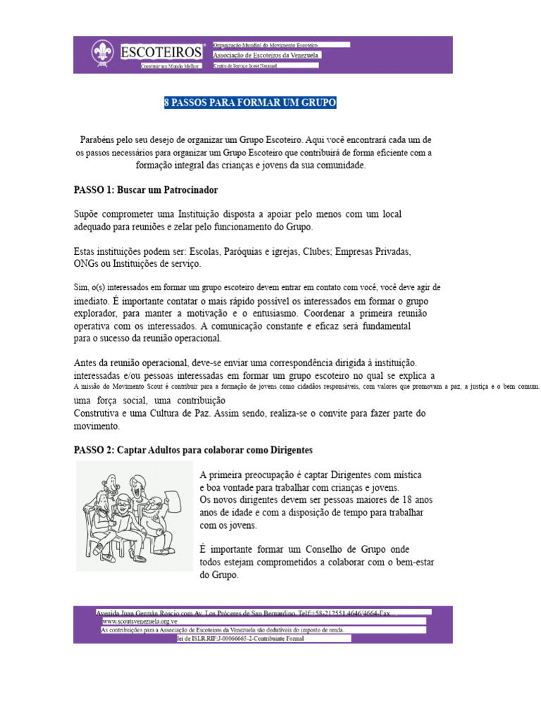 Como Formar um Grupo Scout em 8 Passos | PDF | Escotismo