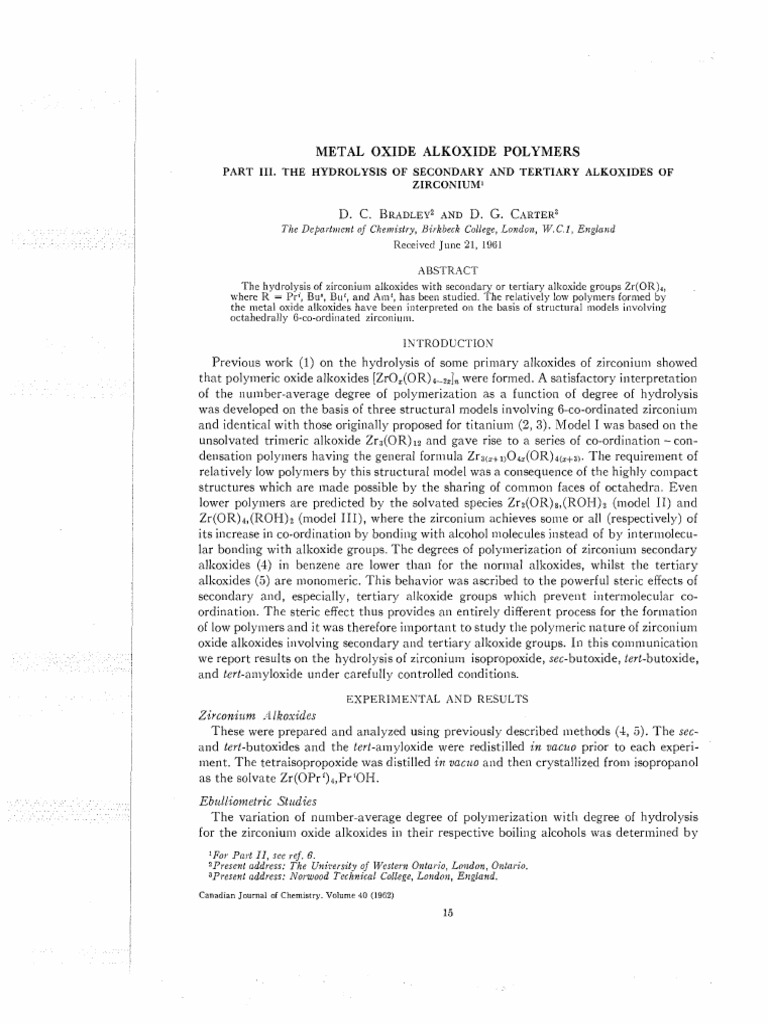 Bradley Carter 2011 Metal Oxide Alkoxide Polymers Part III The ...