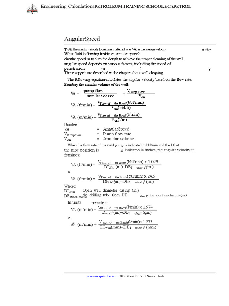 Angular Velocity and Circulation Time | PDF | Velocity | Pump