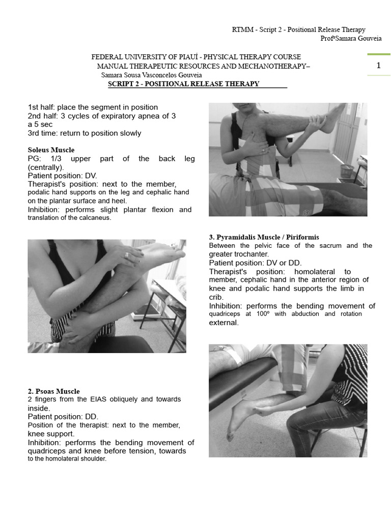 Positional Release Therapy Techniques | PDF | Shoulder | Anatomical ...